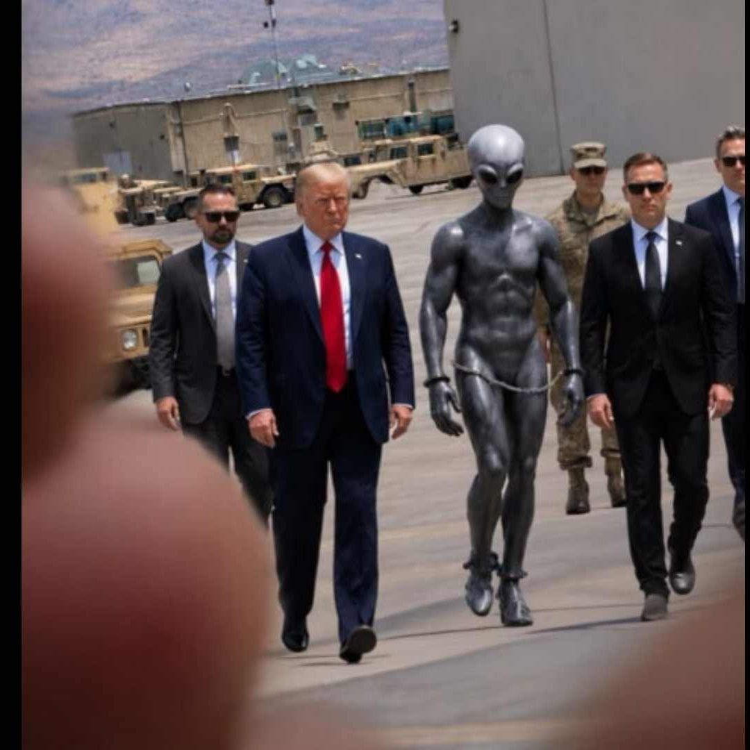 Trump Usa IA para Crear Foto Viral Junto a un Extraterrestre 2026